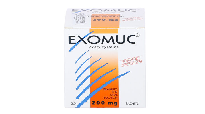 Exomuc 200mg hộp 30 gói thuốc thuốc long đờm trị viêm phế quản cấp ...