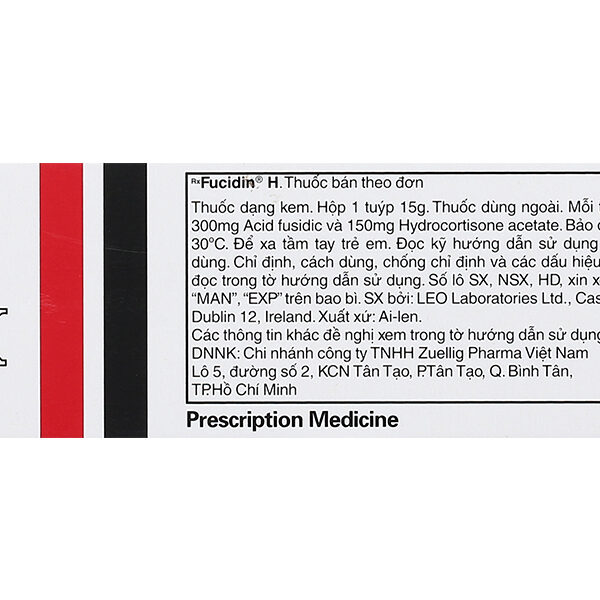 Fucidin H tuýp 15g điều trị viêm da dị ứng và viêm da tiếp xúc ...