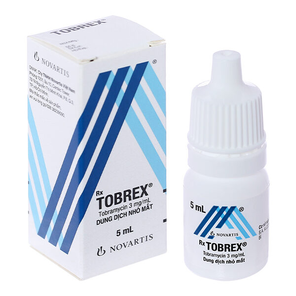 Tobrex 0.3% chai 5ml trị nhiễm trùng mắt do vi khuẩn nhạy cảm ...