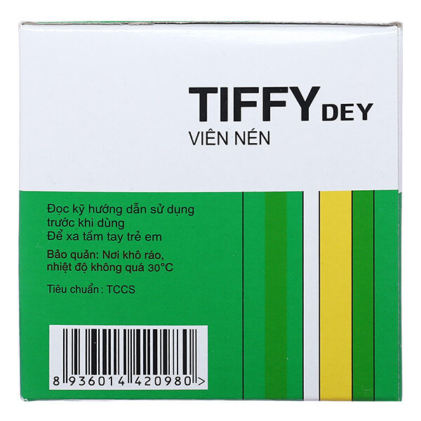 Thuốc trị cảm cúm Tiffy vỉ 4 viên - nhathuocvietanh