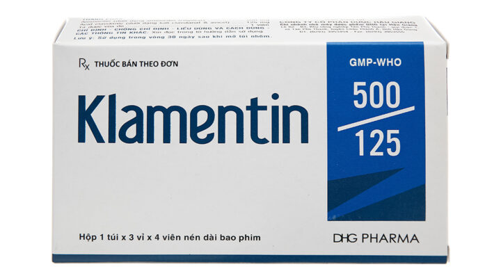 Klamentin 500/125 trị nhiễm khuẩn (3 vỉ x 4 viên) - nhathuocvietanh